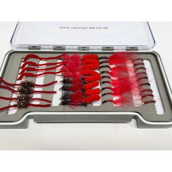 42 Bloodworm Flies- Troutflies UK