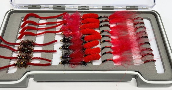 42 Bloodworm Flies- Troutflies UK
