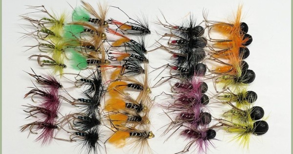Hopper Fishing Flies, Mixed Pack 40 - Troutflies UK