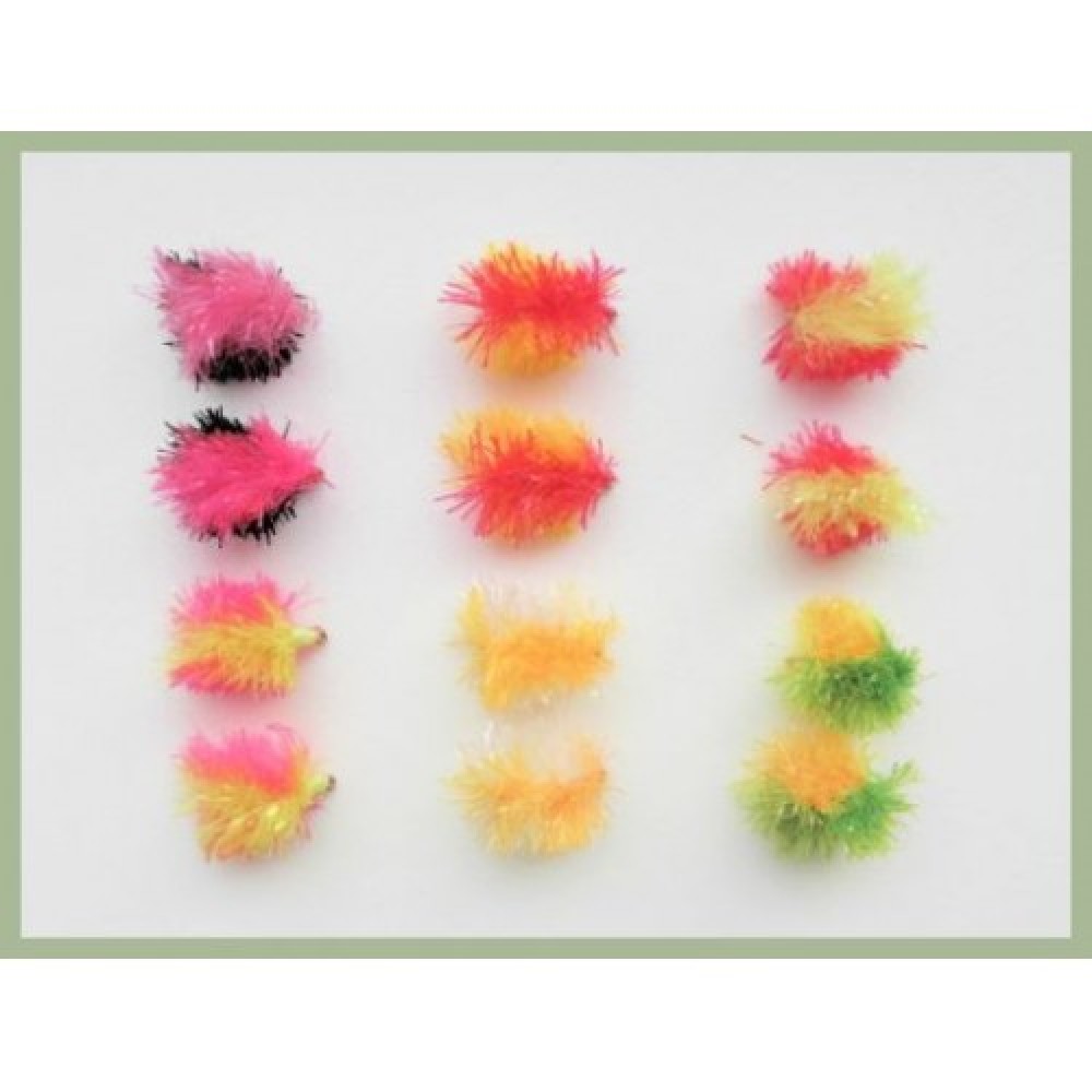 mixed two tone blob Trout Flies fly fishing Troutflies UK