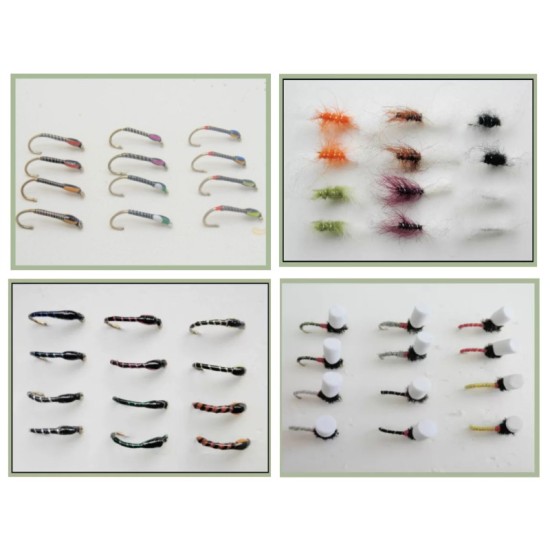 Best Buzzer Bundle trout flies multi pack - Troutflies UK