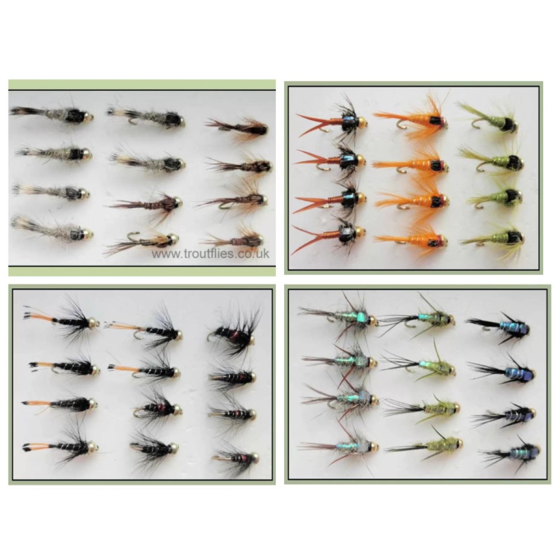 Best Goldhead Nymph Bundle trout flies multi pack - Troutflies UK