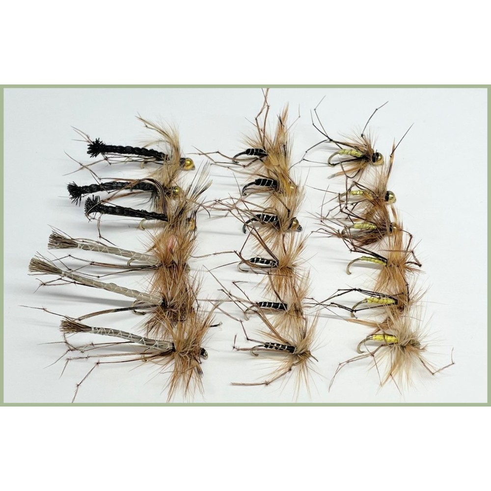 daddy long legs fishing flies variety pack, autumn fishing flies ...