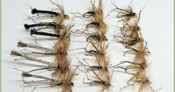 daddy long legs fishing flies variety pack, autumn fishing flies ...