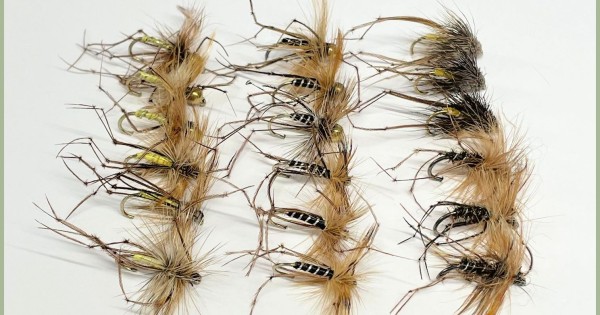 daddy long legs fishing flies variety pack, autumn fishing flies ...
