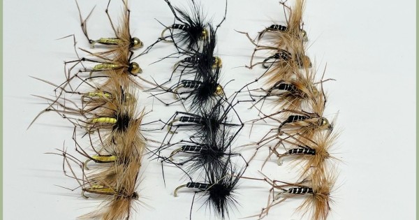 daddy long legs fishing flies variety pack, autumn fishing flies ...
