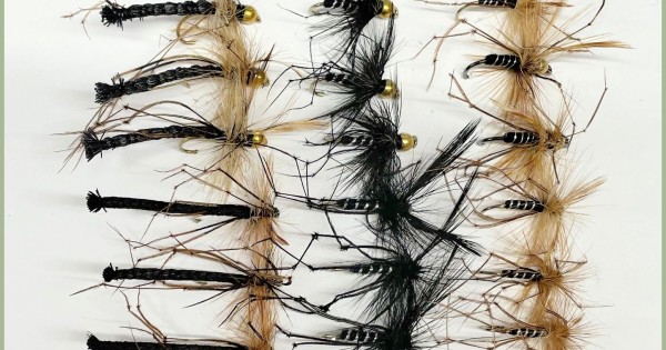 daddy long legs fishing flies variety pack, autumn fishing flies ...