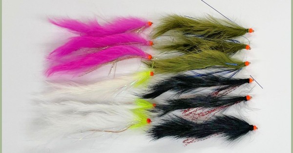 snake flies long zonkers, rear hook - Troutflies UK