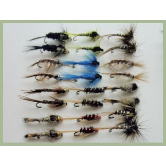 24 BARBLESS Nymphs - Specific Patterns - TROUTFLIES UK