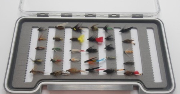 Wet Fishing flies in fly boxes Troutflies Uk