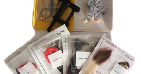 Fly Tying Materials Kit for making fishing flies - Troutflies UK