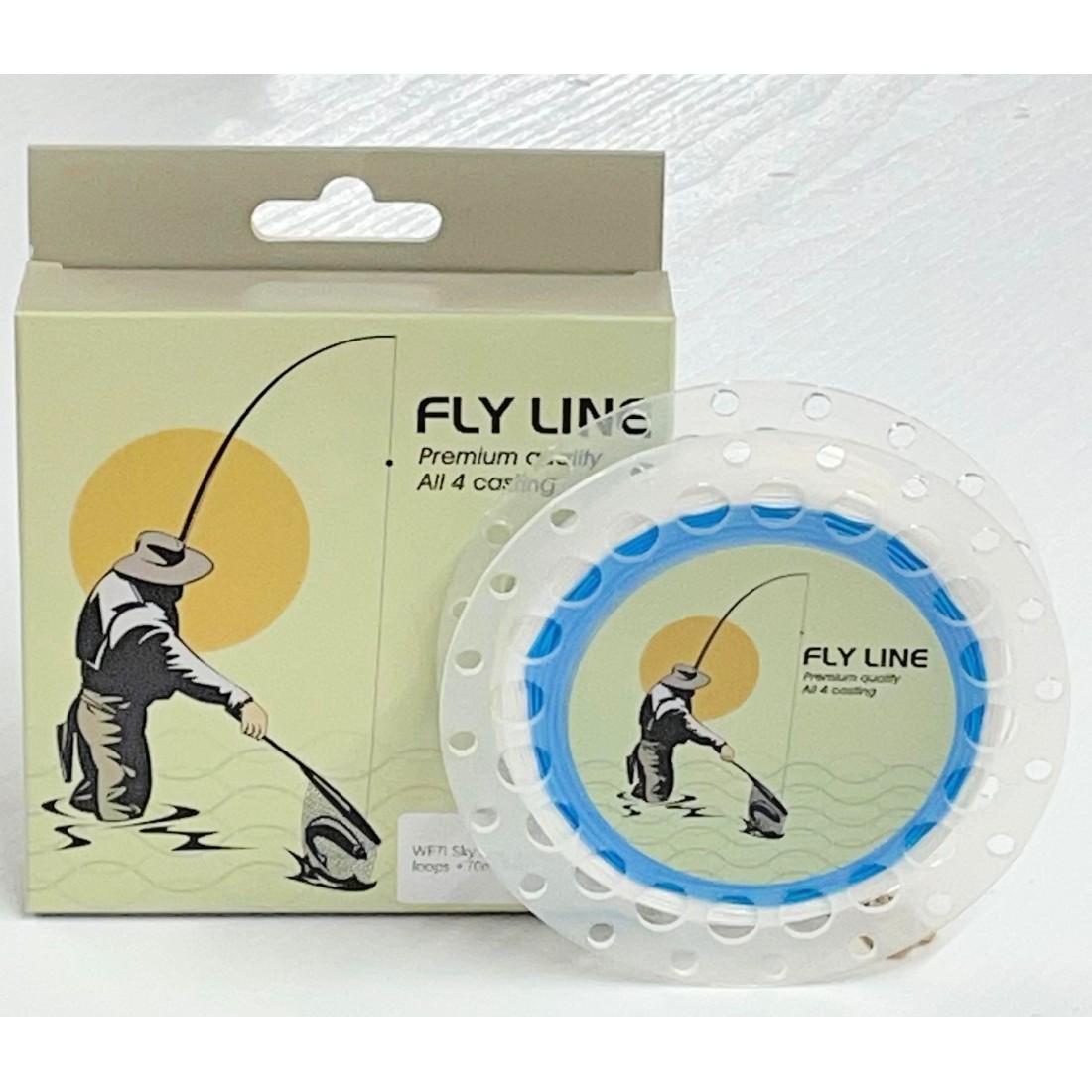 Intermediate Fly fishing line with backing attached - Troutflies UK