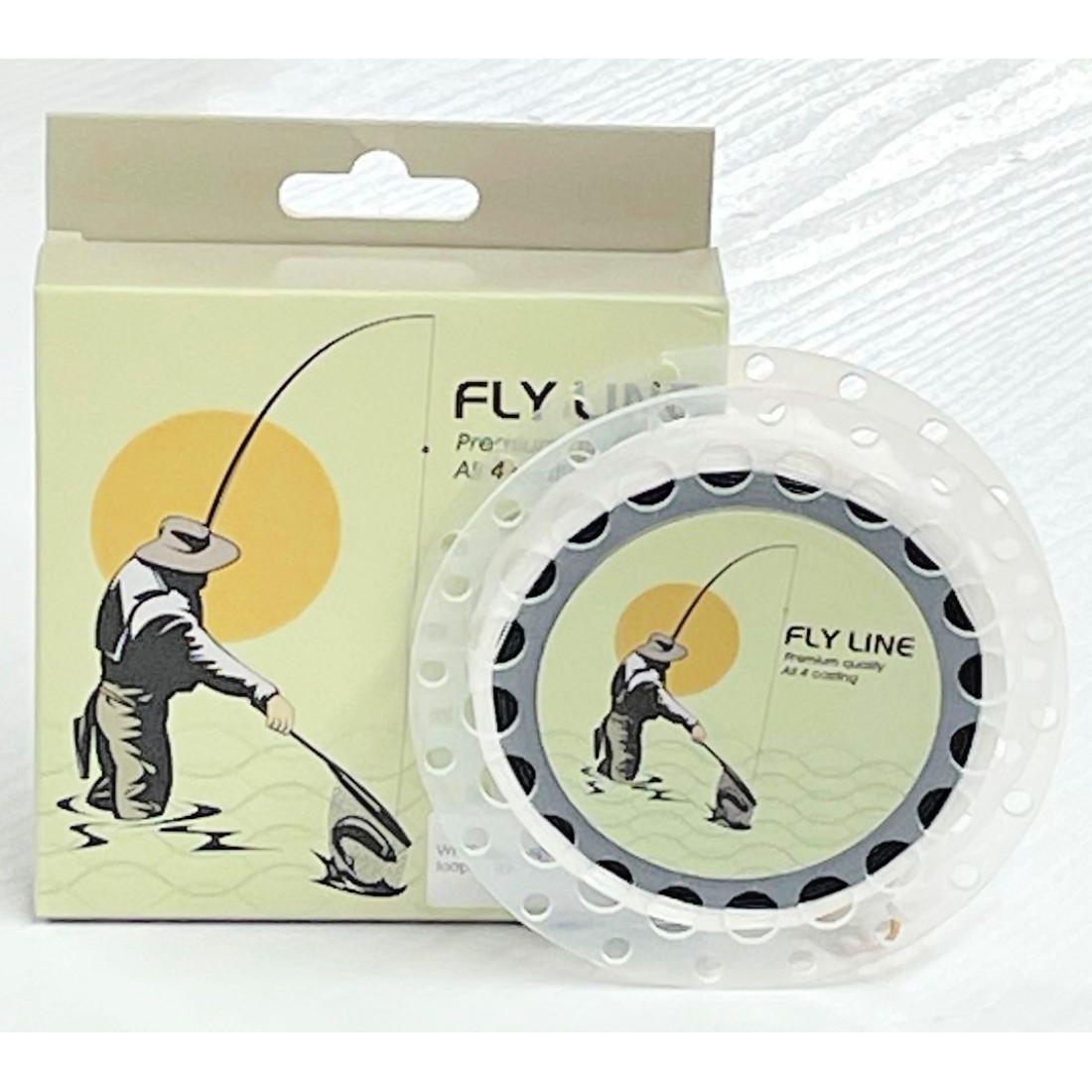 sinking Fly fishing line with backing attached - Troutflies UK