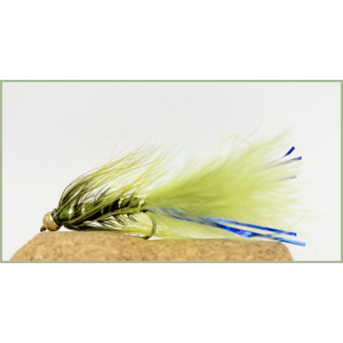 Blue flash damsel fishing flies, lures, gold heads, sinking trout flies ...