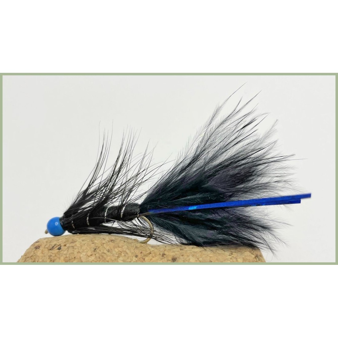 Blue flash damsel flis, boxed set,fly fishing Troutflies UK