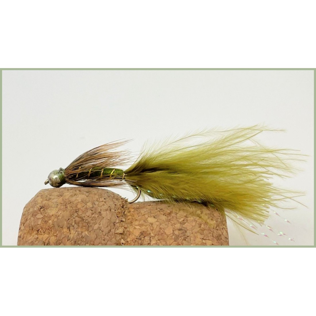 Barbless Silver Bead Damsel Fly - Troutflies UK