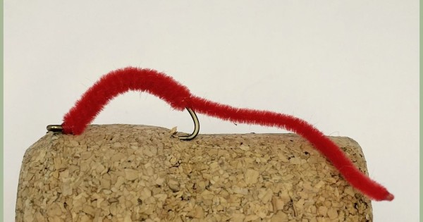 Red worm trout fly fishing flies - Troutflies UK