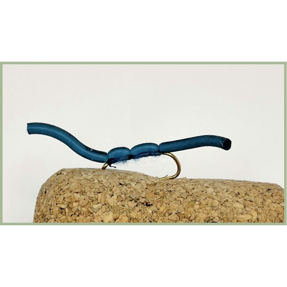 blue worm trout fly fishing flies - Troutflies UK
