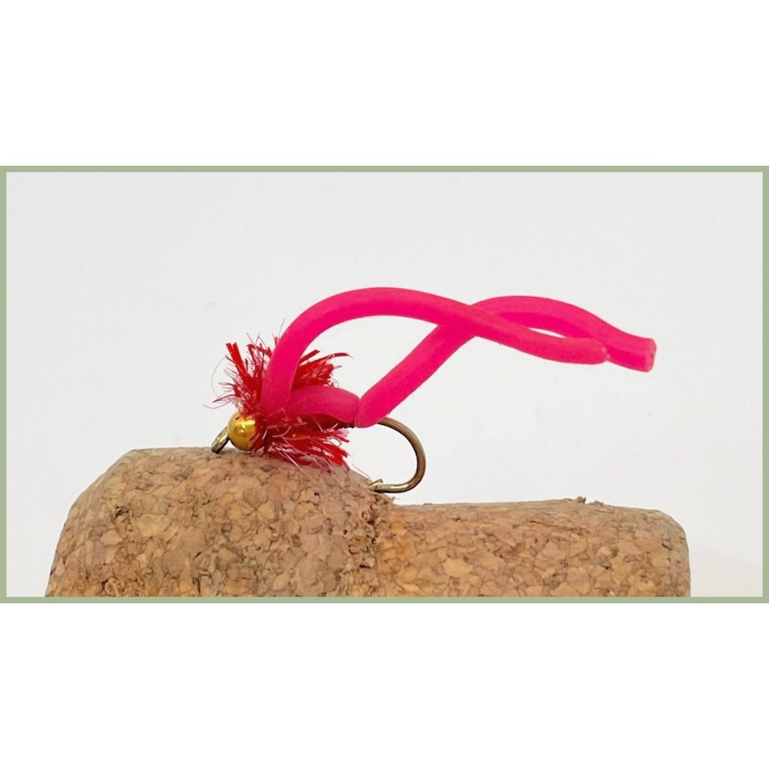 Pink worm trout fly squirmy fishing flies - Troutflies UK