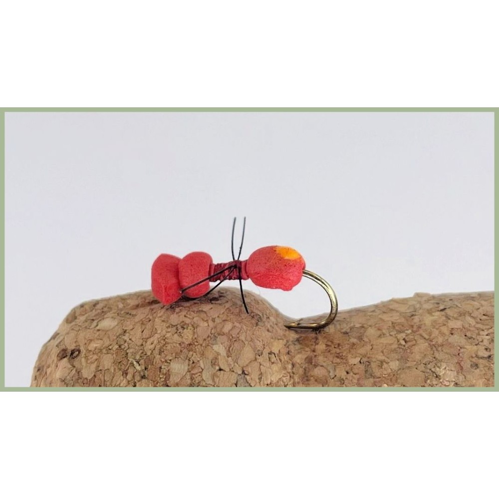 Foam Ant - Black dry fishing flies, fly fishing- Troutflies Uk