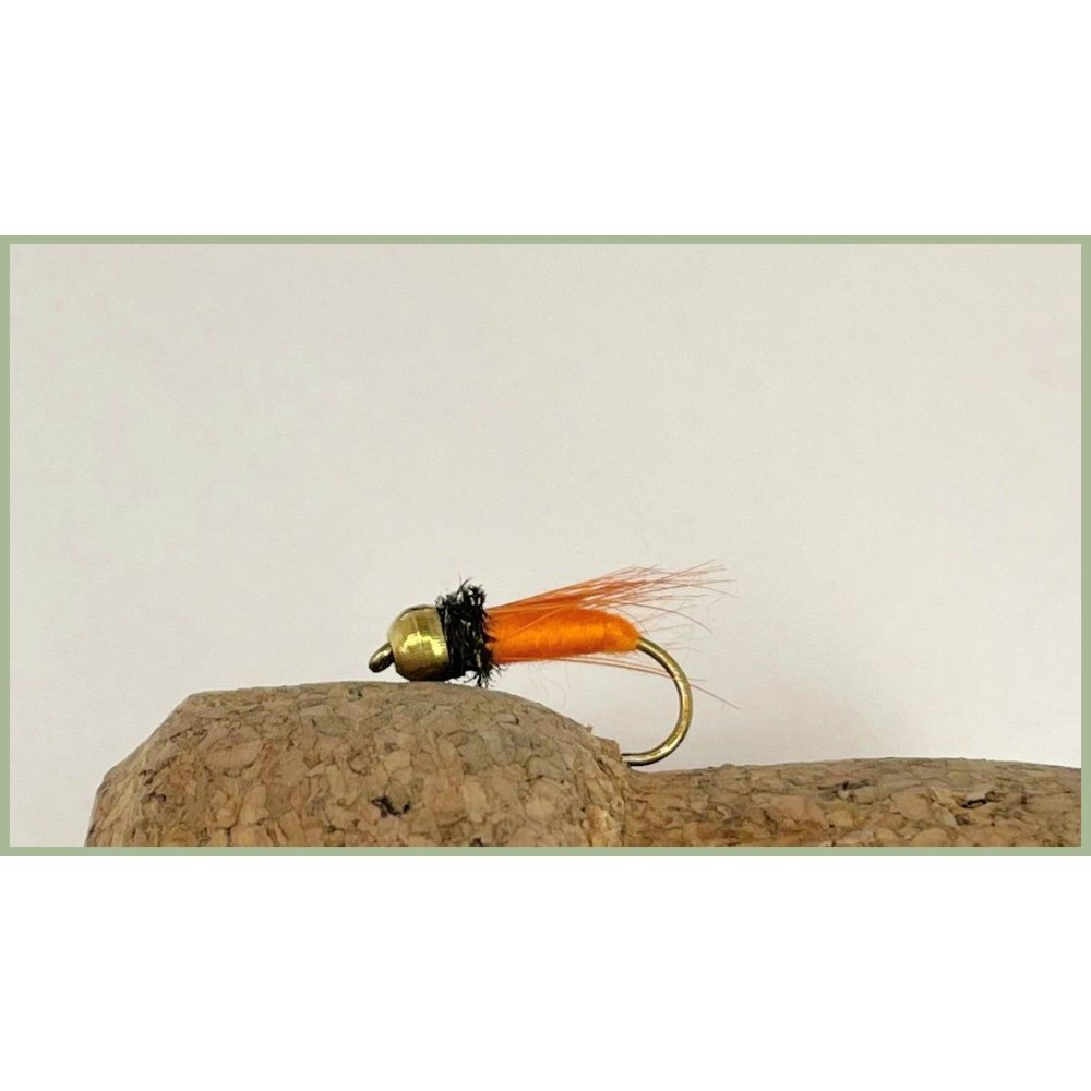 Orange goldhead nymph fly fishing flies - Troutflies UK