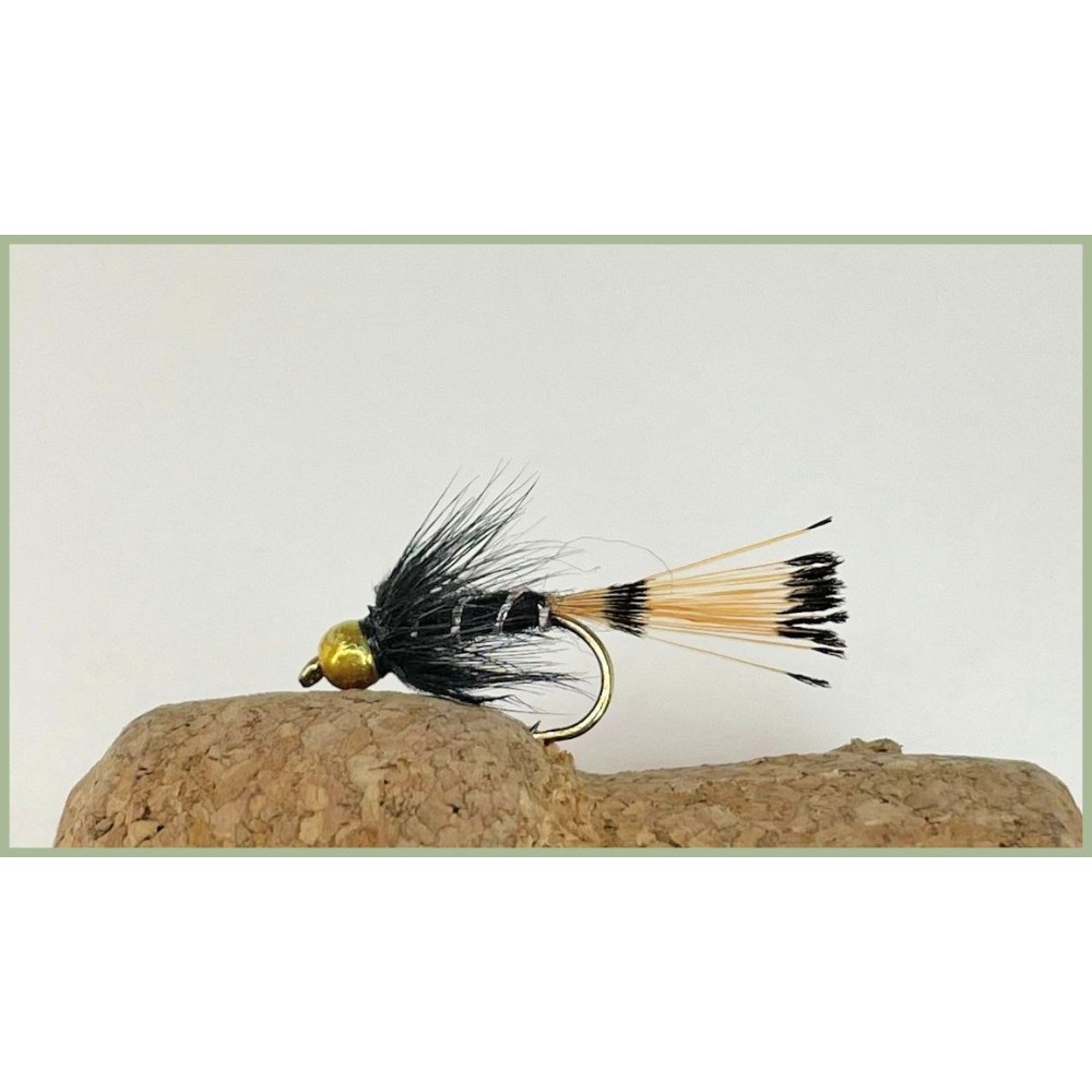 Gold head black pennel winter fishing fly -Troutflies UK
