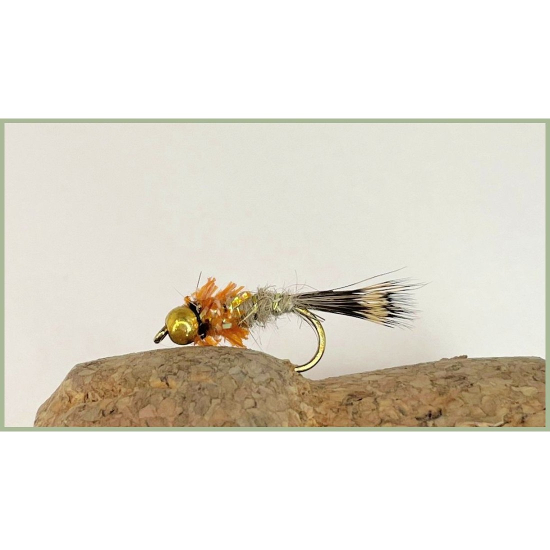 Orange goldhead nymph fly fishing flies - Troutflies UK