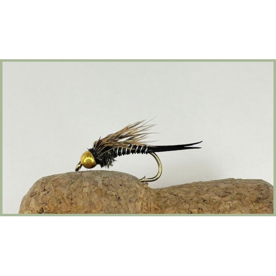 Copper john trout flies, gold bead - Troutflies UK