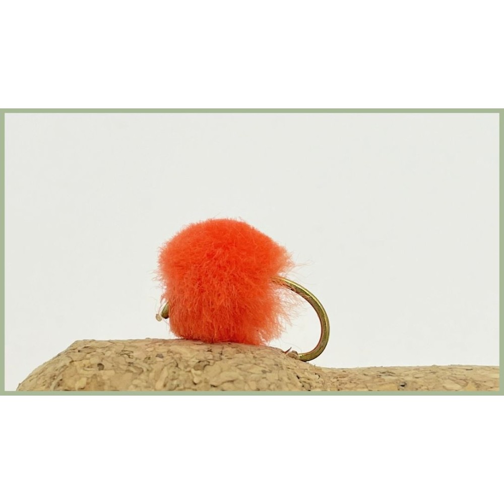 Barbless Orange egg Fly - Troutflies UK