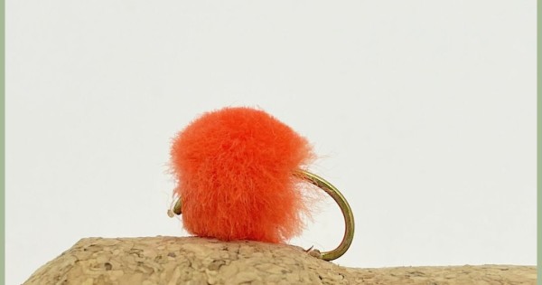 Barbless Orange egg Fly - Troutflies UK