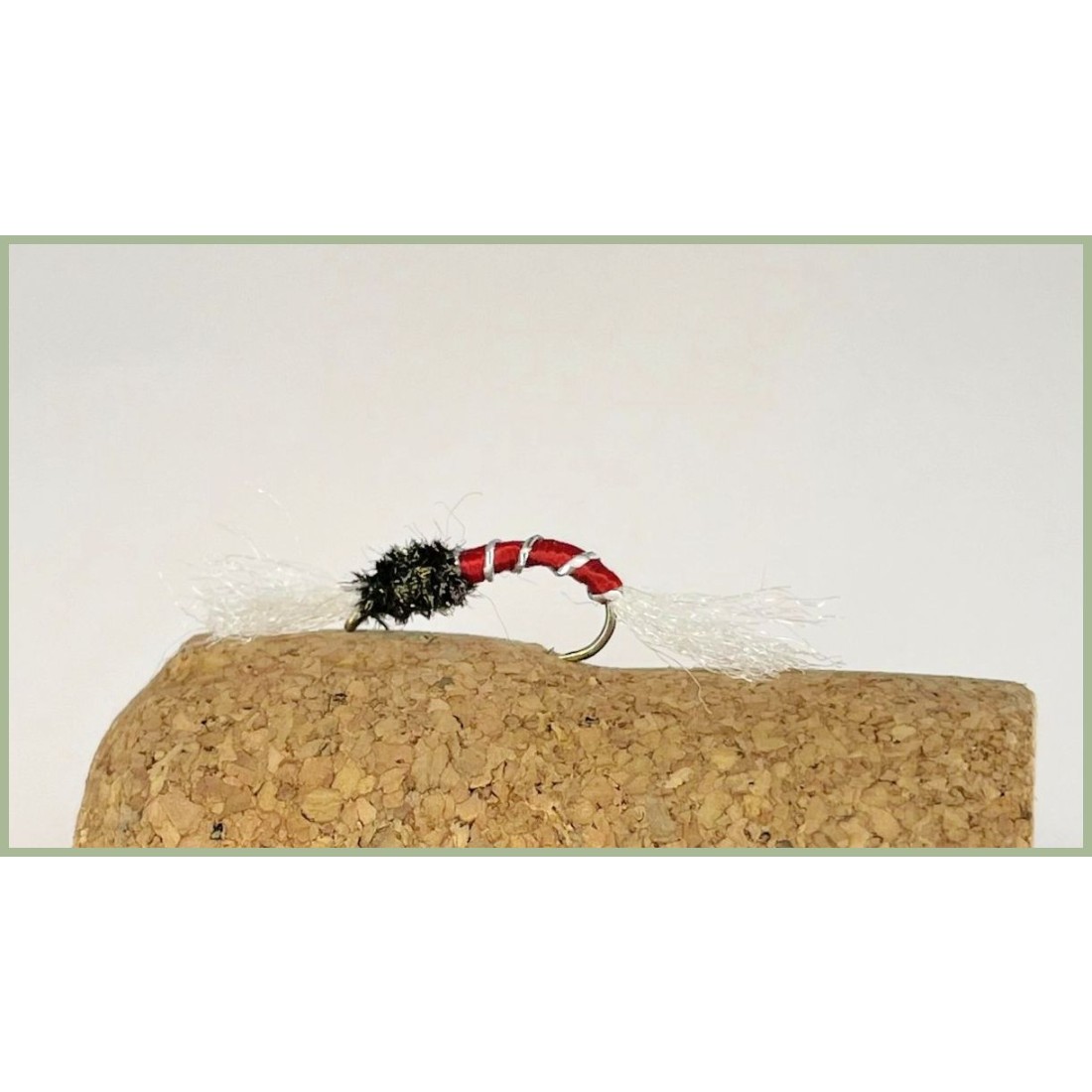 Buzzer trout flies black olive and red for fly fishing Troutflies UK