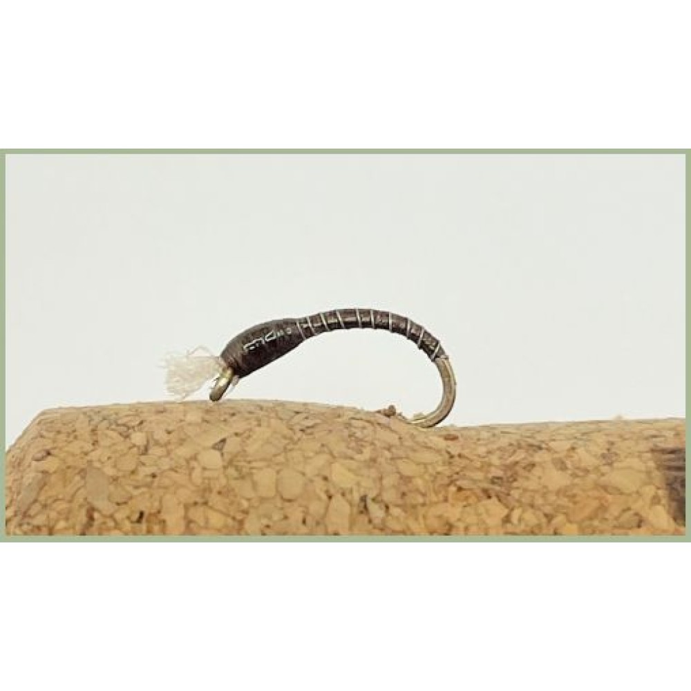 Brown epoxy buzzer trout flies for fly fishing - Troutflies UK