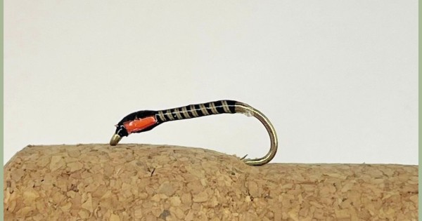 Barbless Orange Quill Buzzer fishing fly - Troutflies UK
