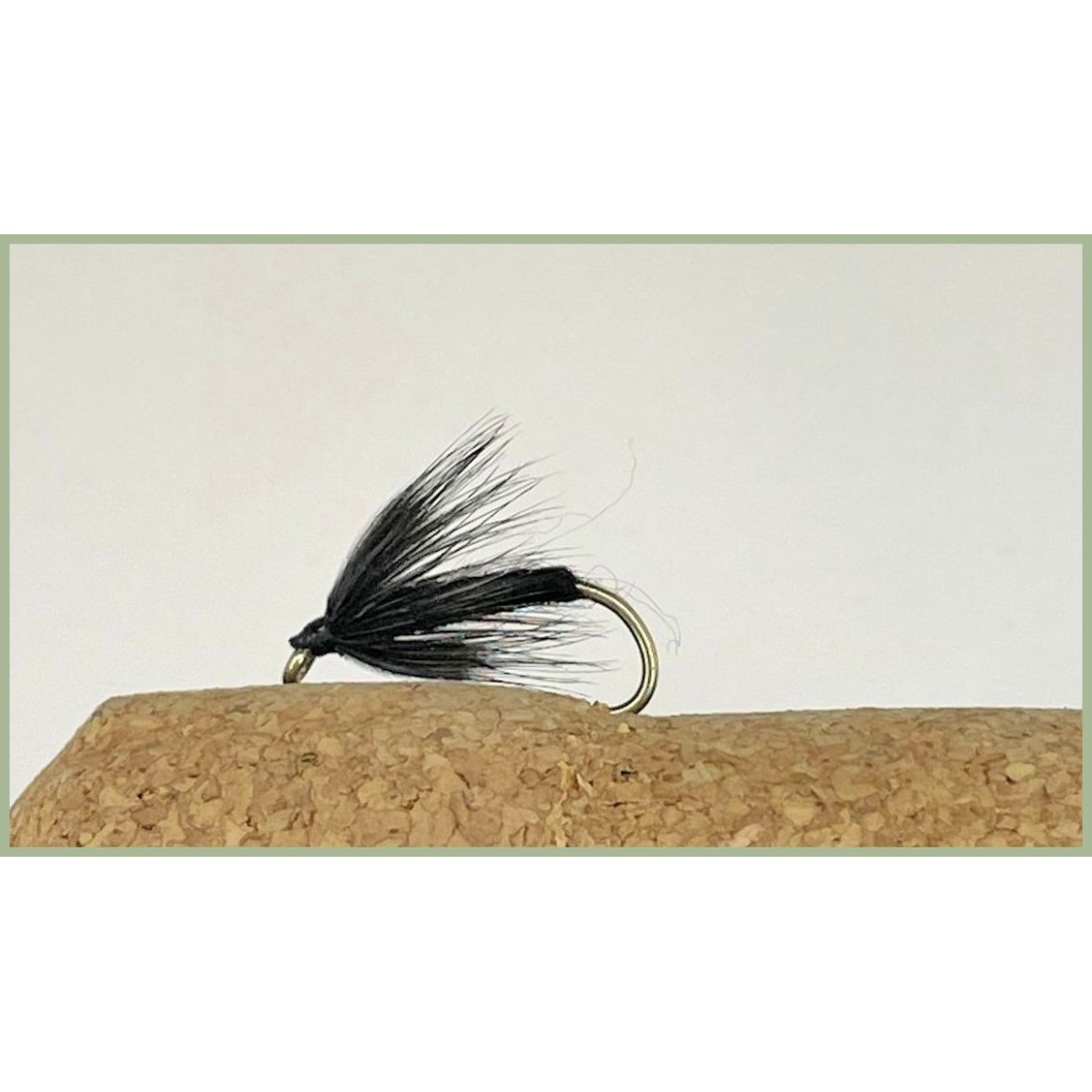 Black spider wet fishing fly - Troutflies UK