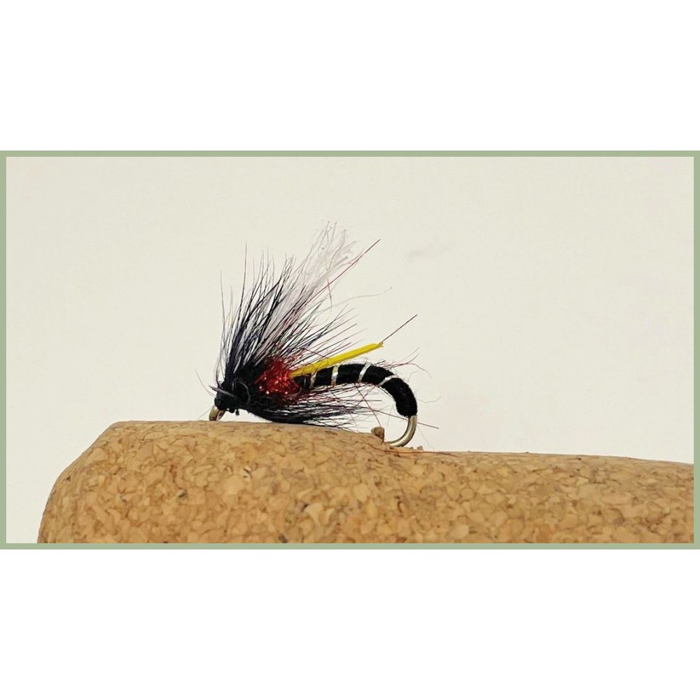 Black Red emerger river fly fishing Troutflies UK