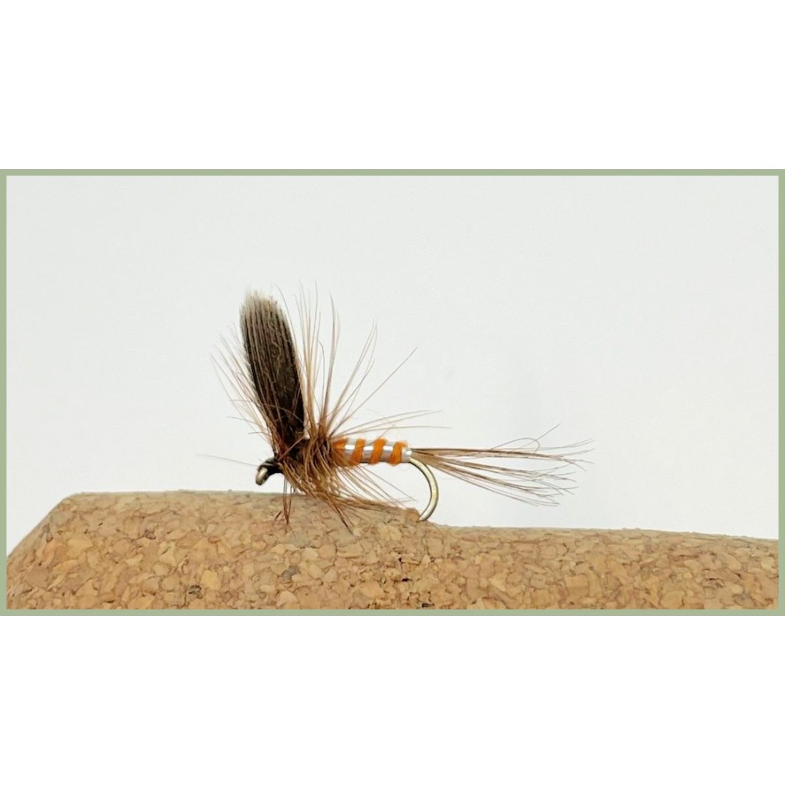 Barbless orange spinner dry fly summer fishing fly Troutflies UK