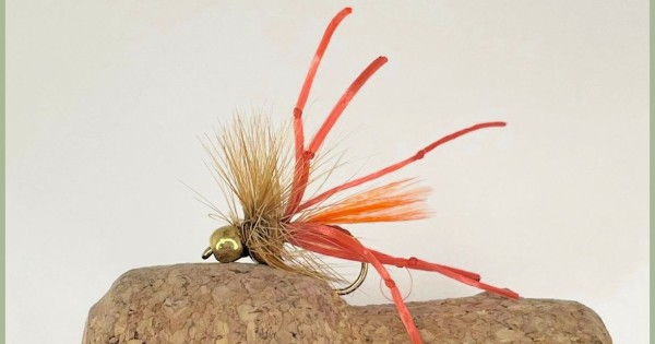 Orange Flexi daddy - Troutflies UK