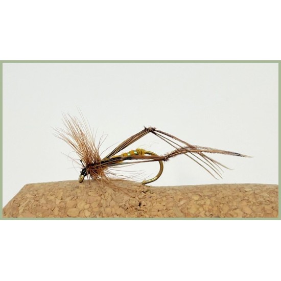 Barbless mixed colour hopper trout fishing flies 12 per pack ...