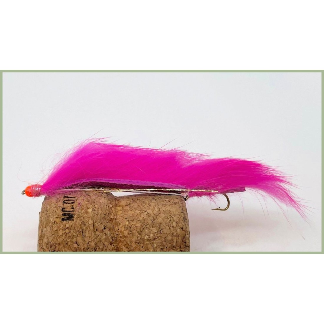 Hothead pink snake fly, zonker lure fly fishing - Troutflies UK