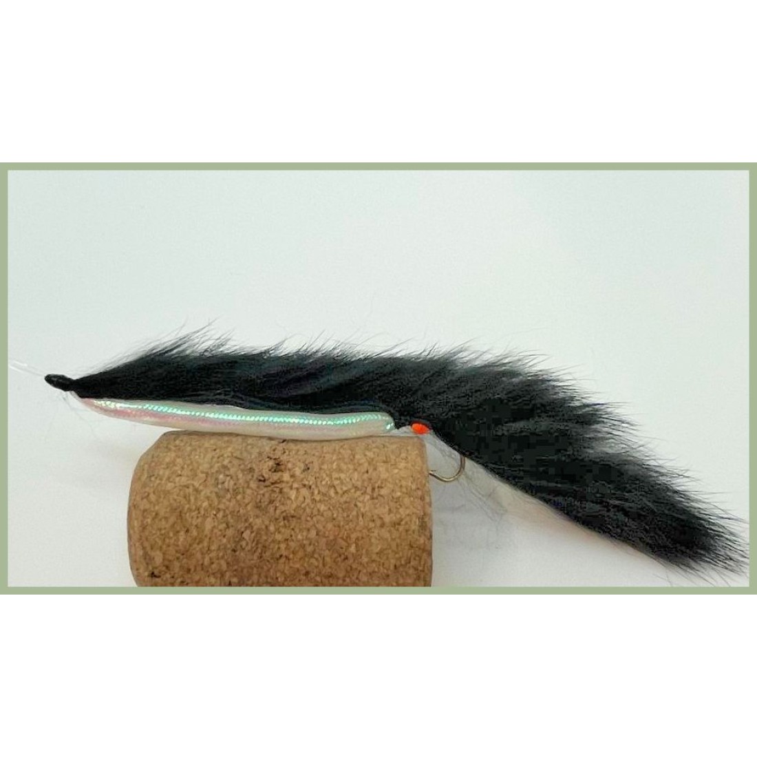 Weed Fly or snake fly, Black & Lime - Trout flies UK