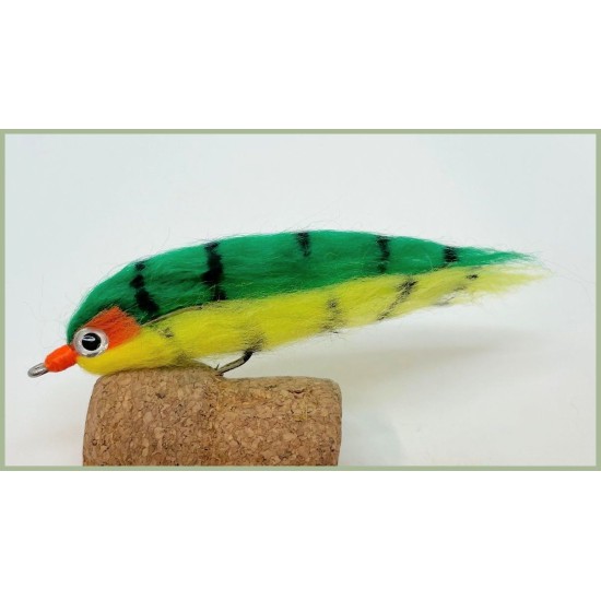 Perch immitation pike fishing fly - Troutflies UK