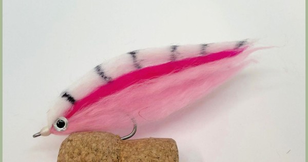 Rainbow imitation pike fishing fly - Troutflies UK