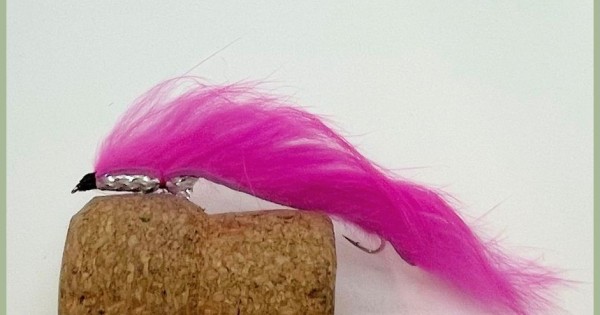 Pink snake fly, zonker lure fly fishing - Troutflies UK