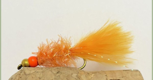 Orange Hothead Lure - Troutflies UK