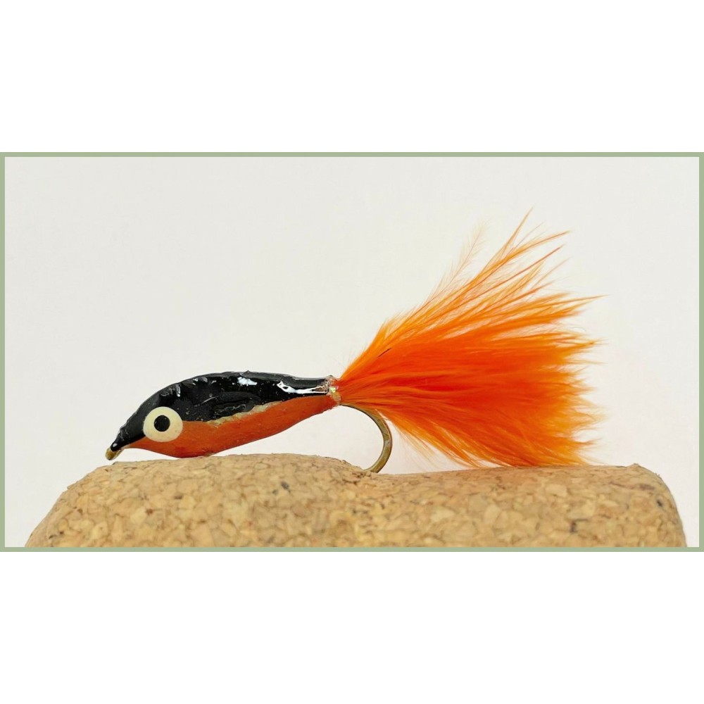Barbless Epoxy minnow Orange - Troutflies UK