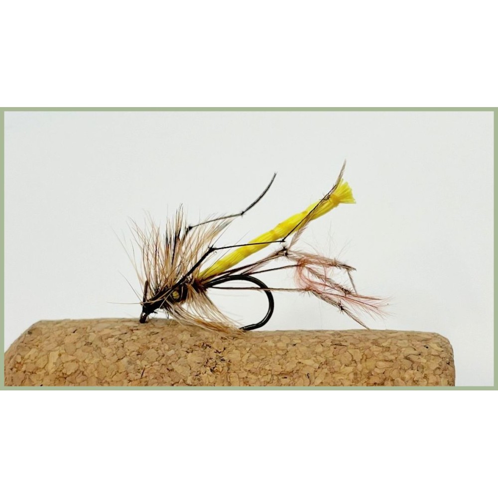 Barbless Yellow Daddy - Troutflies UK