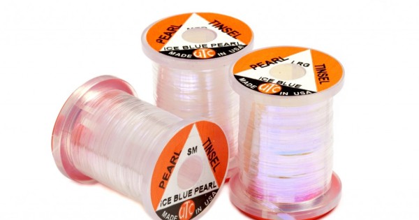 UTC Fly Tying Tinsel Ice Blue Pearl - Troutflies UK