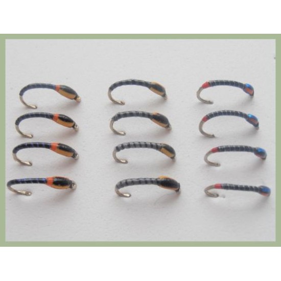 buzzer fly fishing tiger flexi, coloured - Troutflies UK