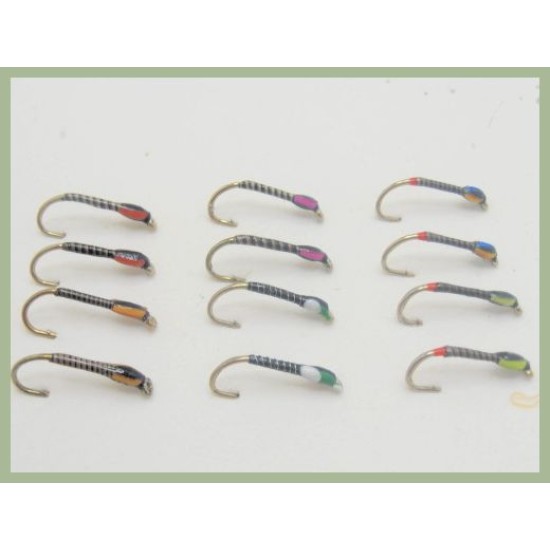 buzzer fly fishing tiger flexi, coloured - Troutflies UK