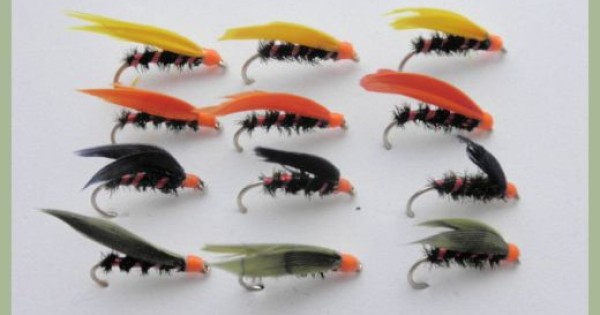 Wet Cormorant lure fishing flies, still water - Troutflies UK